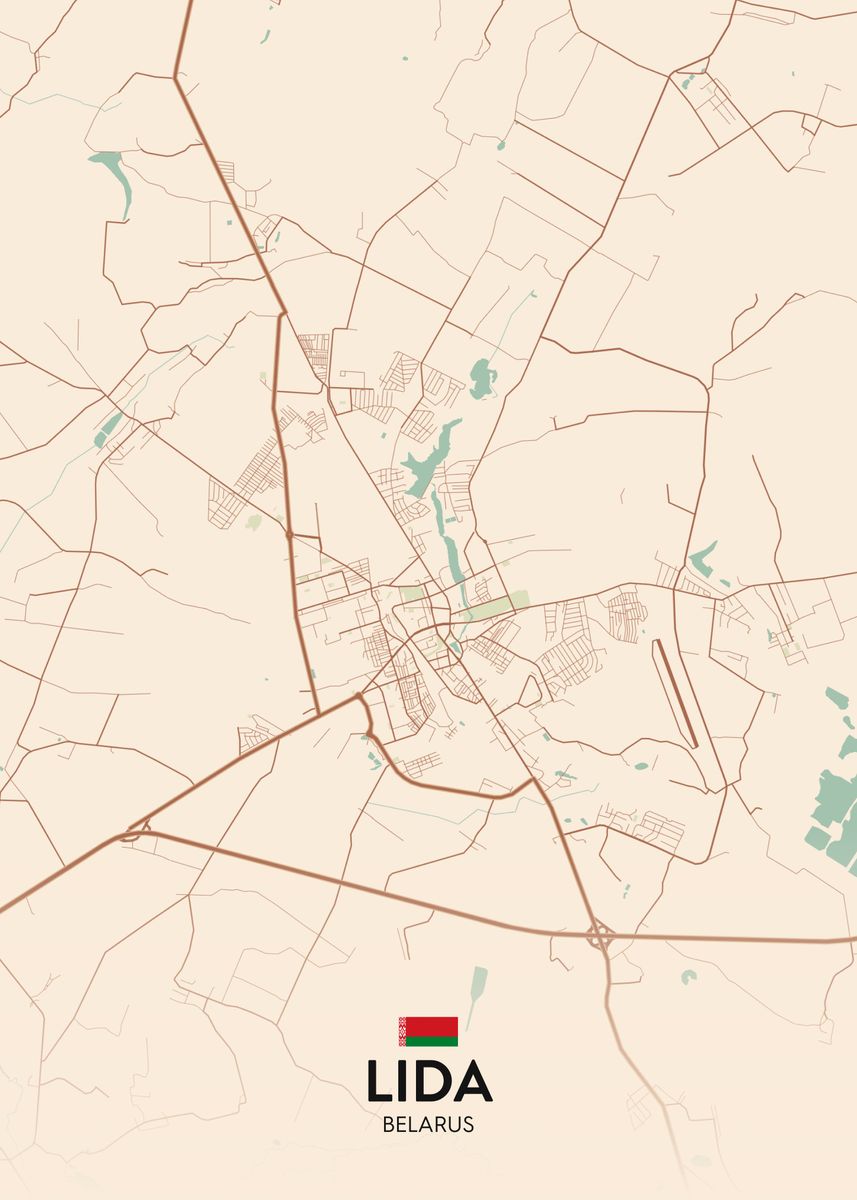 'Lida BY' Poster, picture, metal print, paint by IMR Designs | Displate