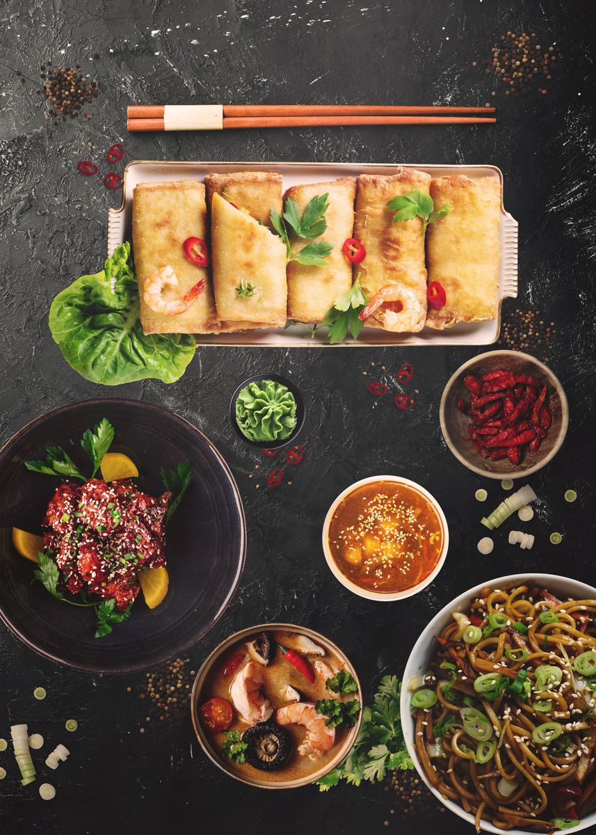 'Asian favorite dish' Poster, picture, metal print, paint by Stefan ...