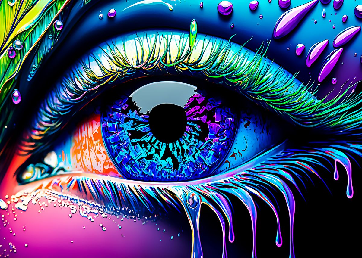 'Abstract Eye' Poster by Pascale Dufour | Displate