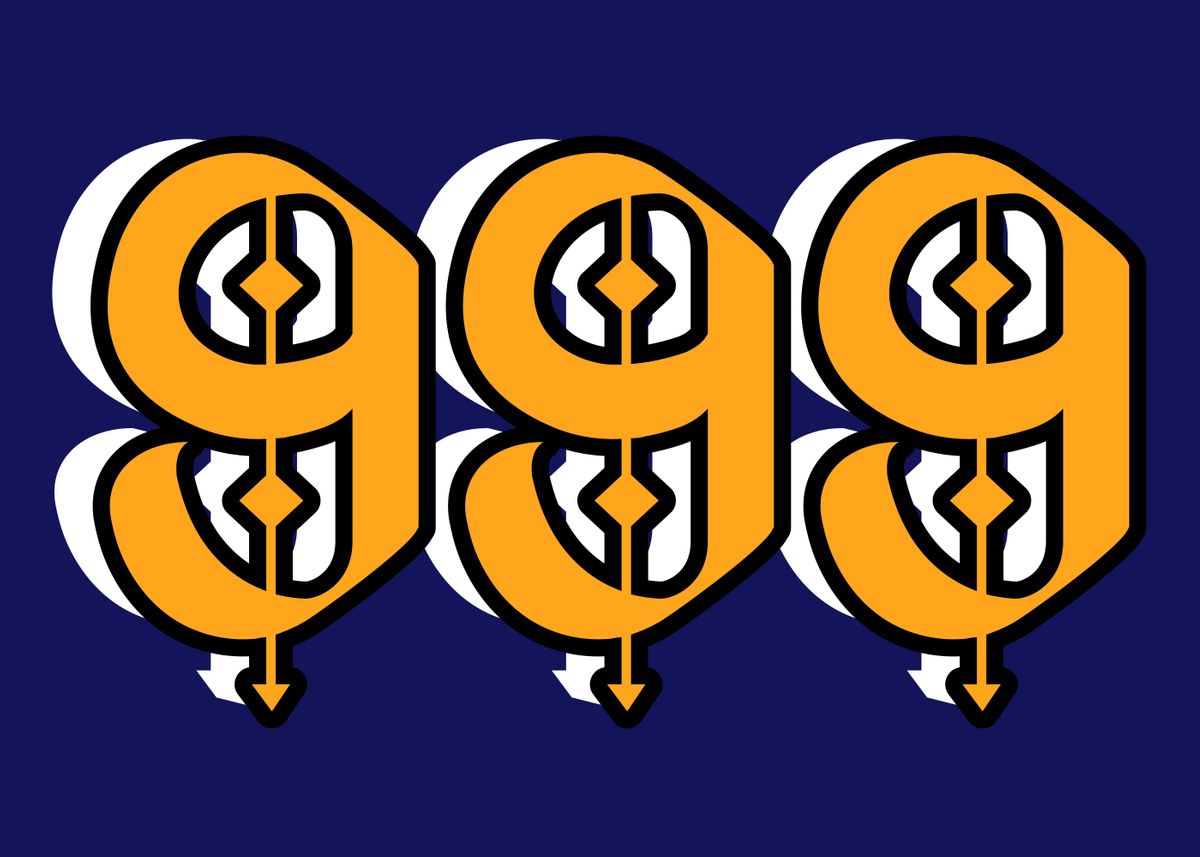 'Number 999' Poster by Shichiro Ken | Displate