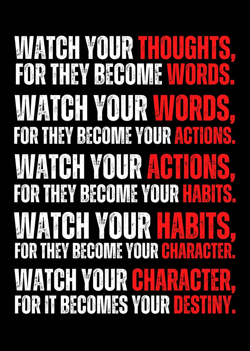 'Motivation Text Art' Poster, picture, metal print, paint by Nae | Displate