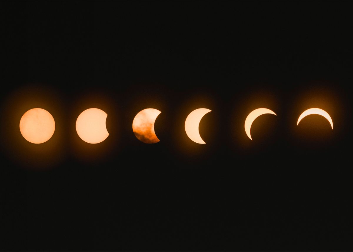 'Full moon cycle' Poster by Aiden Tells | Displate