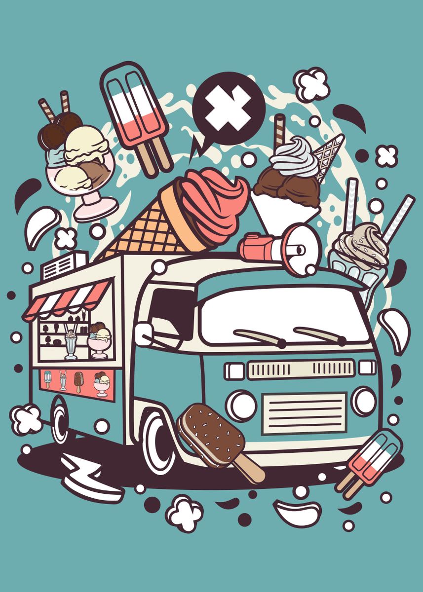 'Cartoon Illustration 273' Poster, picture, metal print, paint by Aloke ...