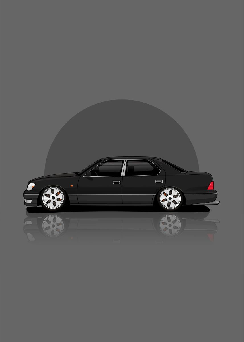 'Art Car Lexus ls400' Poster, picture, metal print, paint by Dodi ...