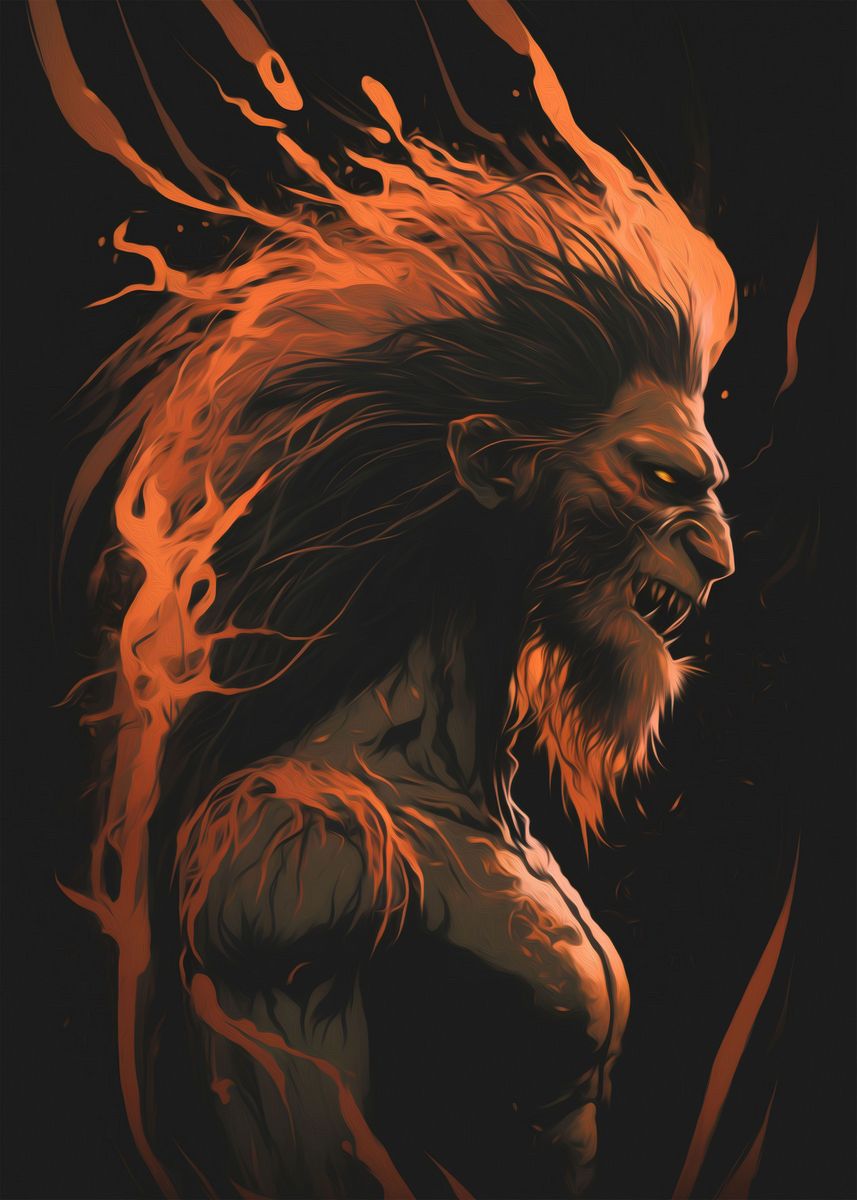 'Manticore' Poster, picture, metal print, paint by Sabiqul Fahmi | Displate