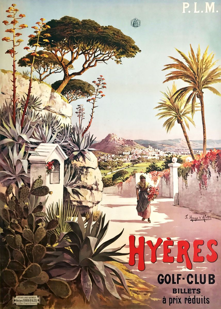 'Hyeres' Poster, picture, metal print, paint by Sam Kal | Displate