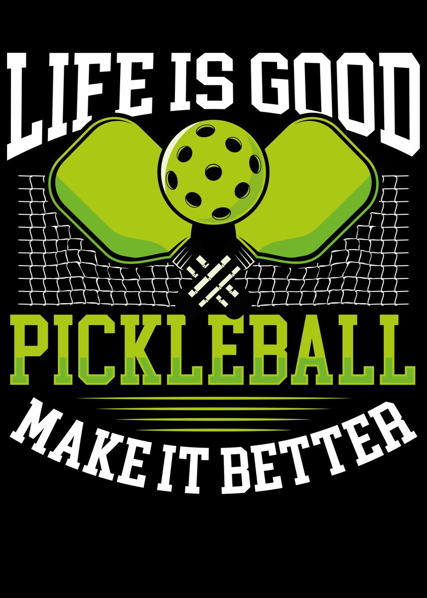 'Pickleball is better than' Poster by BeMi | Displate