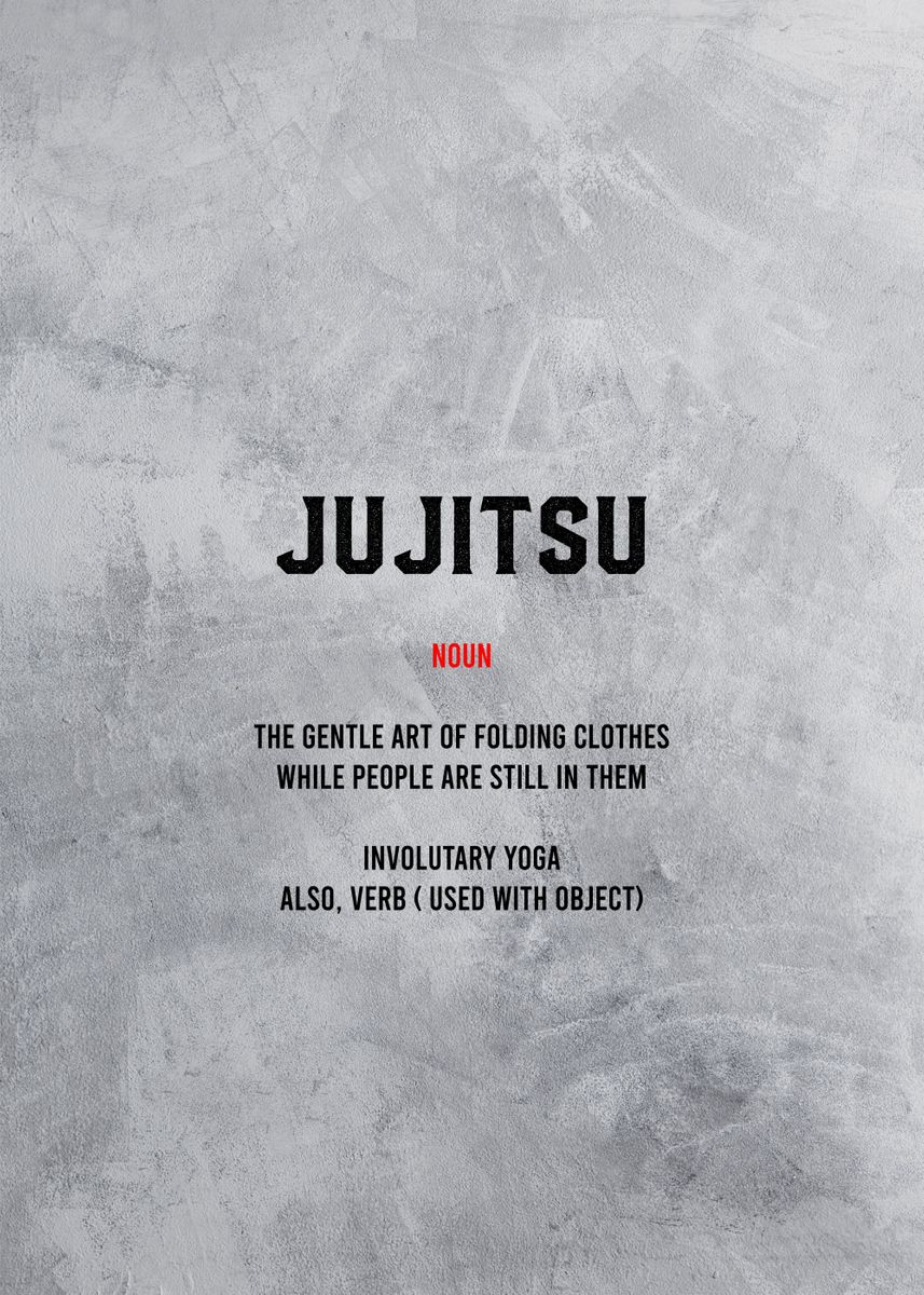 'jujitsu' Poster, picture, metal print, paint by Bestselling Displate ...
