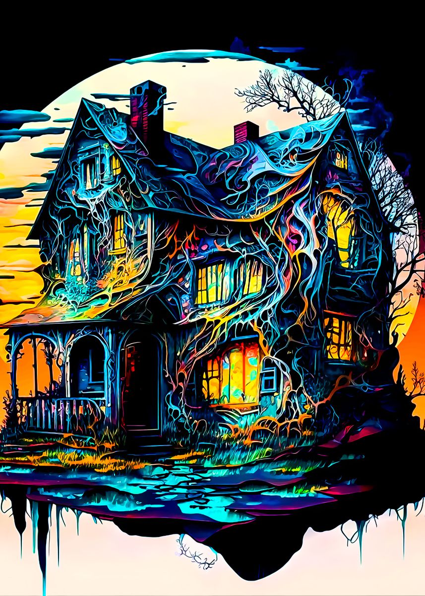 'Magic House' Poster by Kiner Art | Displate