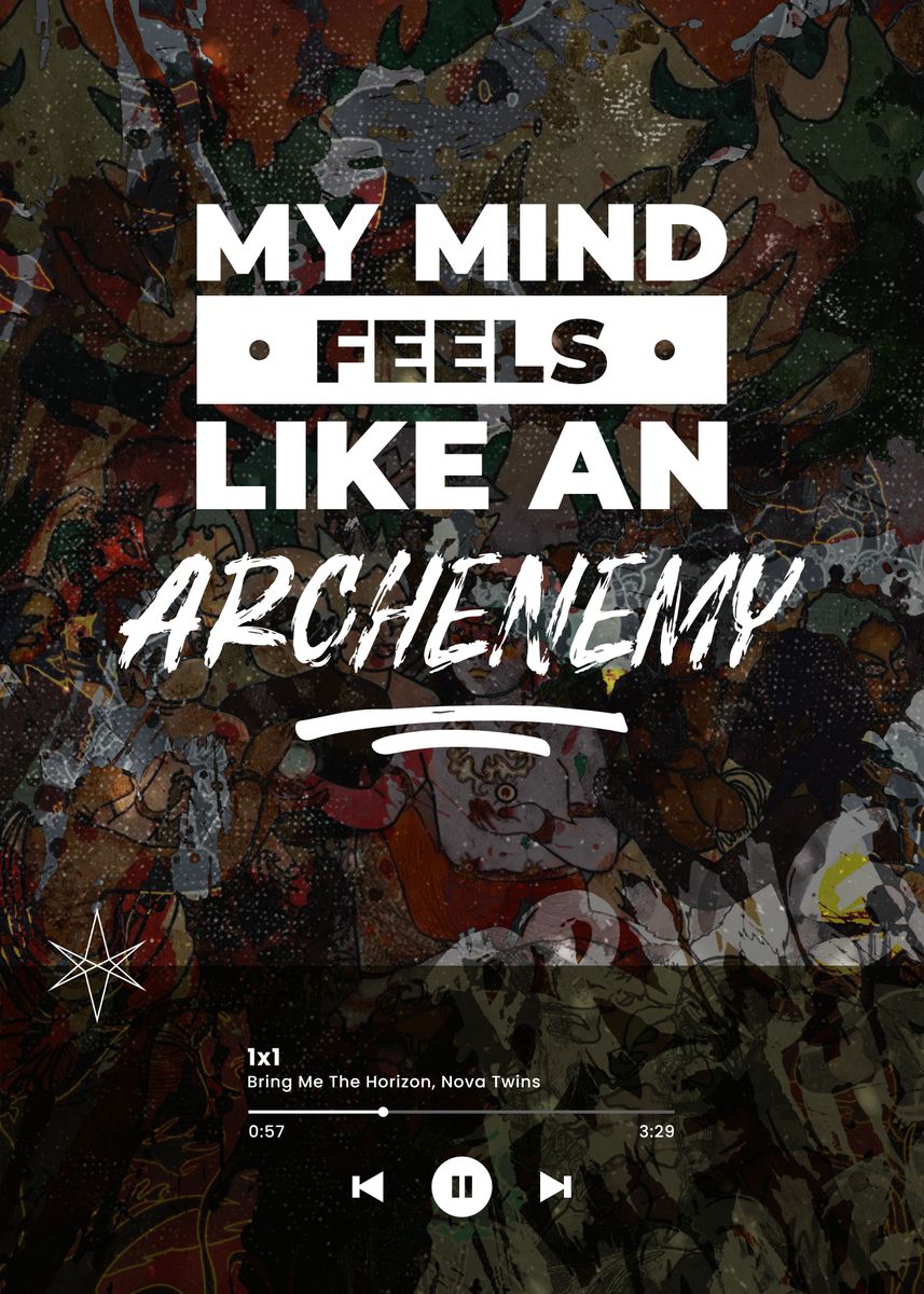 'Bring Me The Horizon 1x1' Poster, picture, metal print, paint by Fergy ...