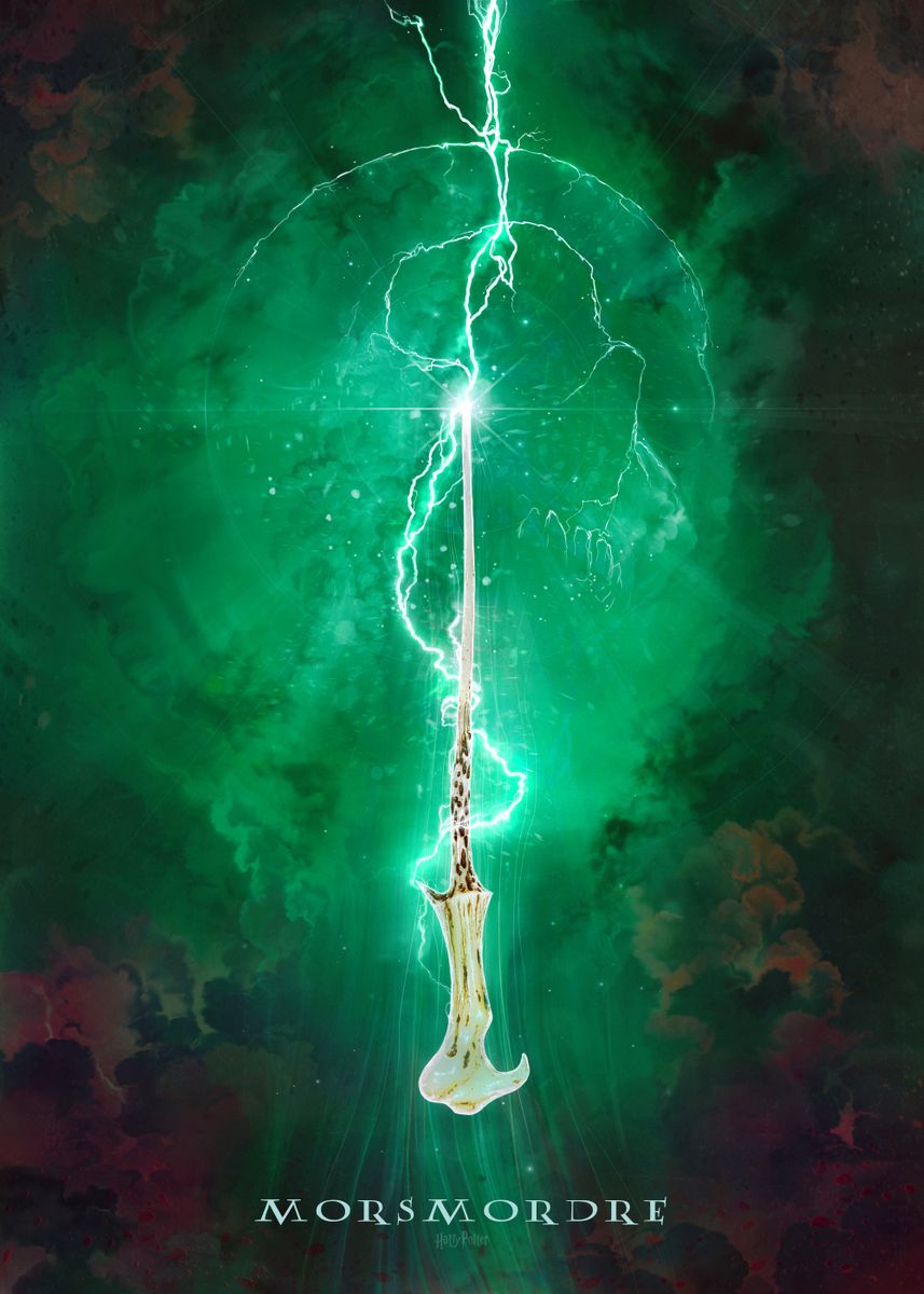 'Lord Voldemort's Wand' Poster, picture, metal print, paint by ...