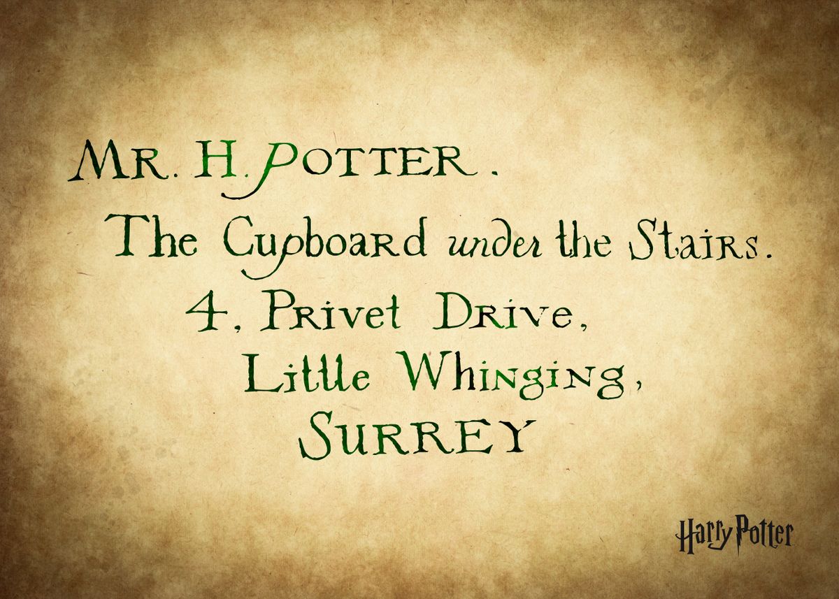 'Harry's Letter' Poster by Wizarding World | Displate
