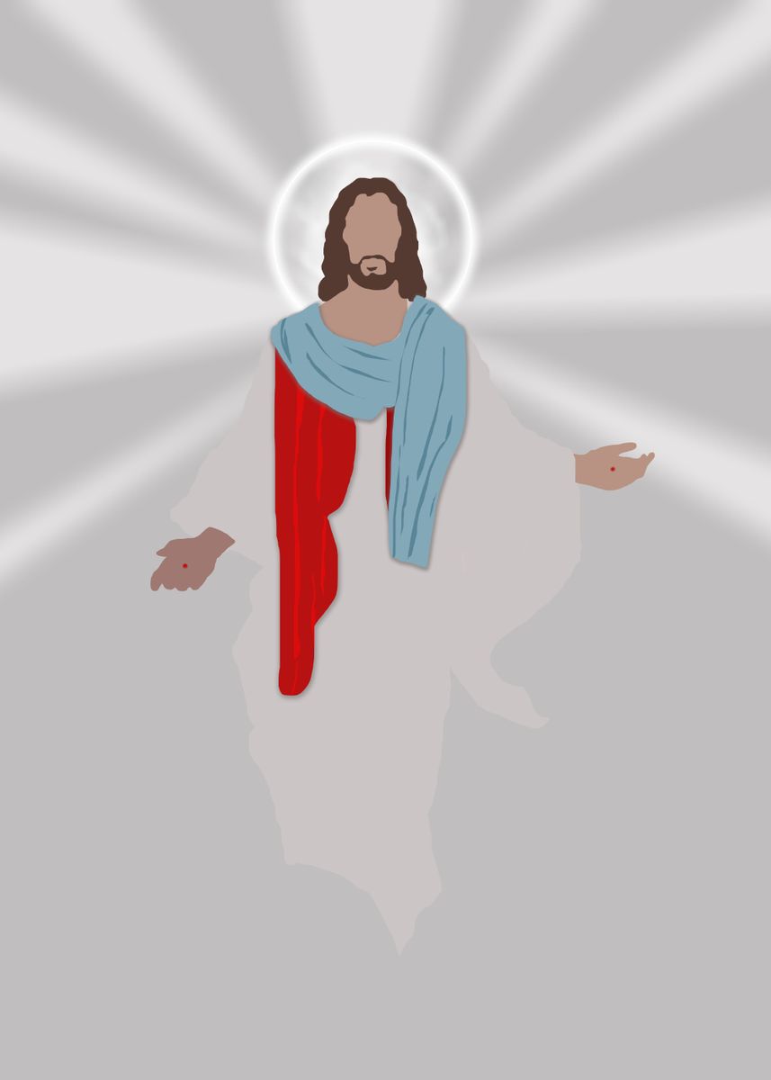 'Jesus Christ ' Poster, picture, metal print, paint by Art Creative ...