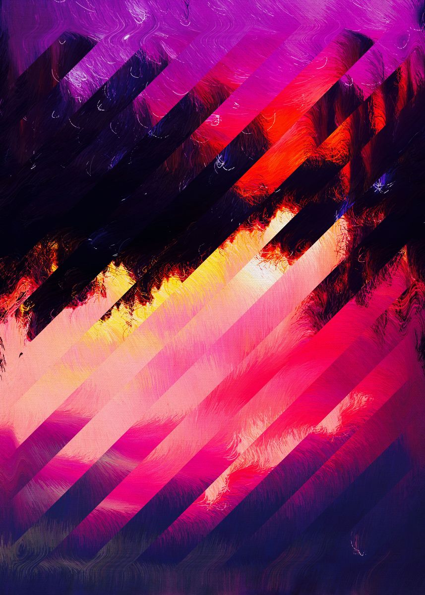 'Sunset 2' Poster, picture, metal print, paint by 1x Merch | Displate