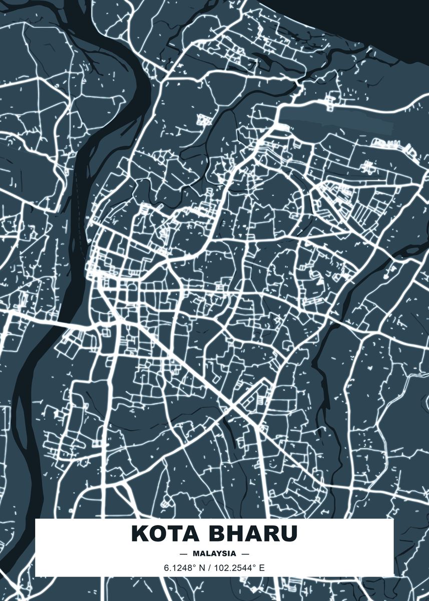 'Kota Bharu' Poster, picture, metal print, paint by Bo Kev | Displate