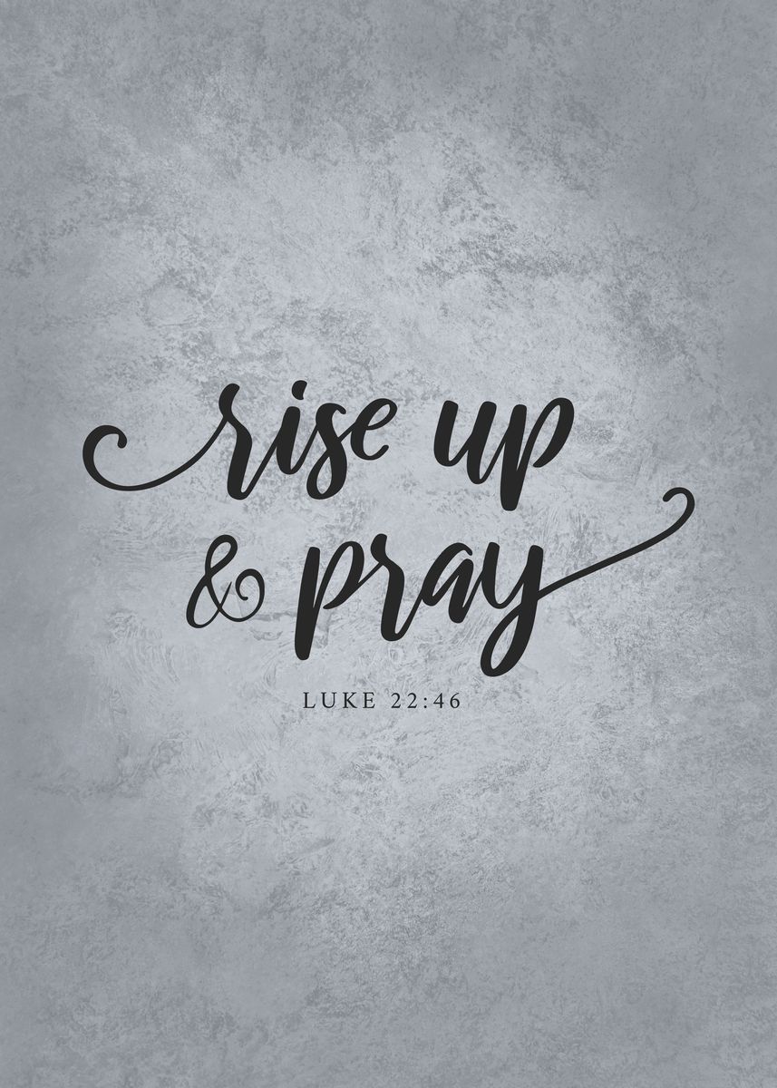 'Rise Up and Pray' Poster, picture, metal print, paint by GOHAN | Displate