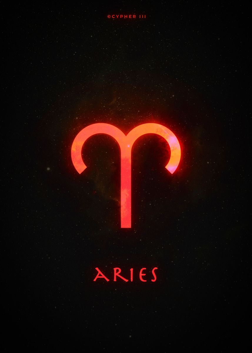 'Aries' Poster, picture, metal print, paint by cypher the third | Displate