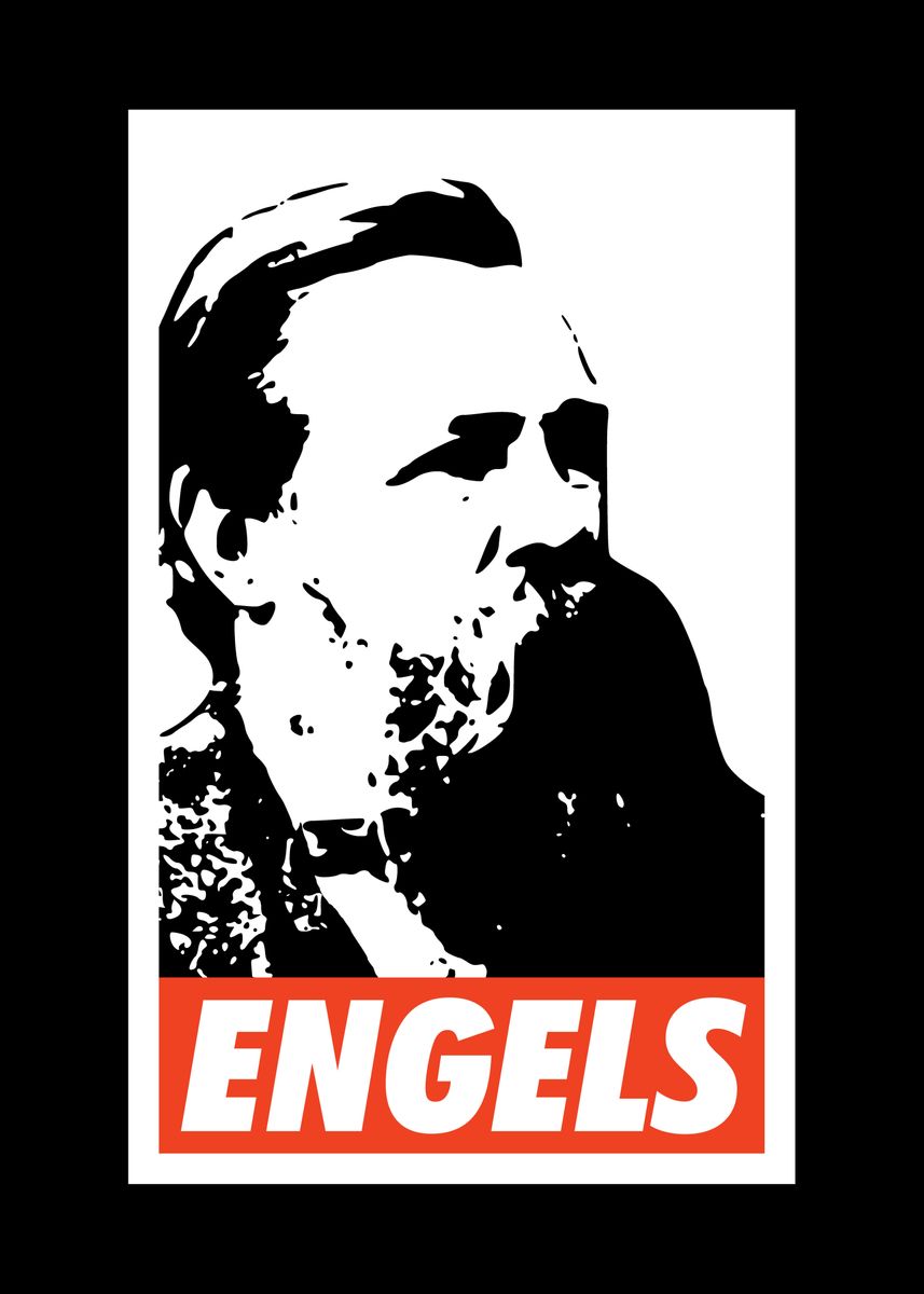 'Friedrich Engels' Poster by Filip Hellman | Displate