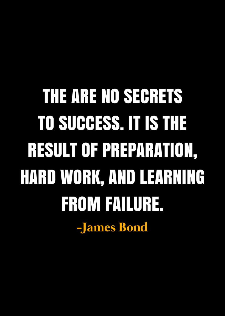  James Bond Quote Poster Picture Metal Print Paint By KAZE Displate
