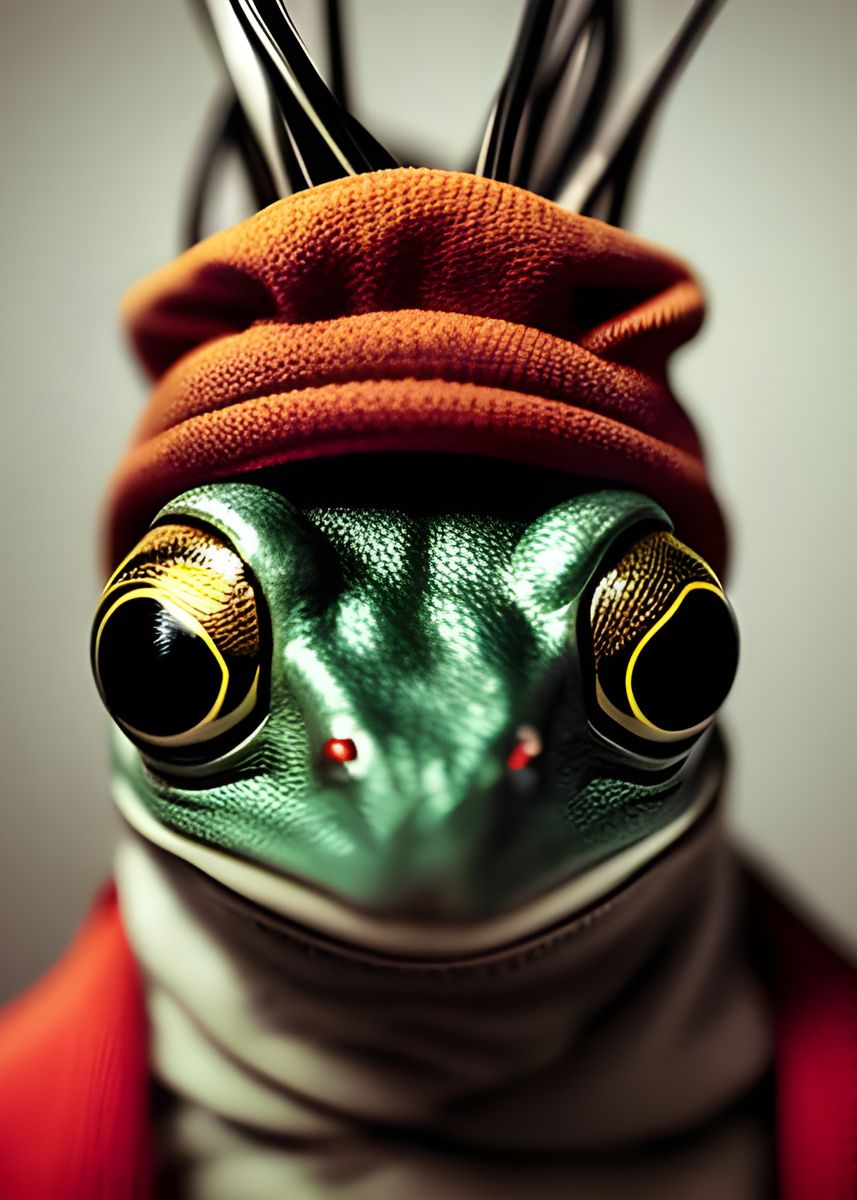 'Animal Portrait Frog' Poster by Chris | Displate