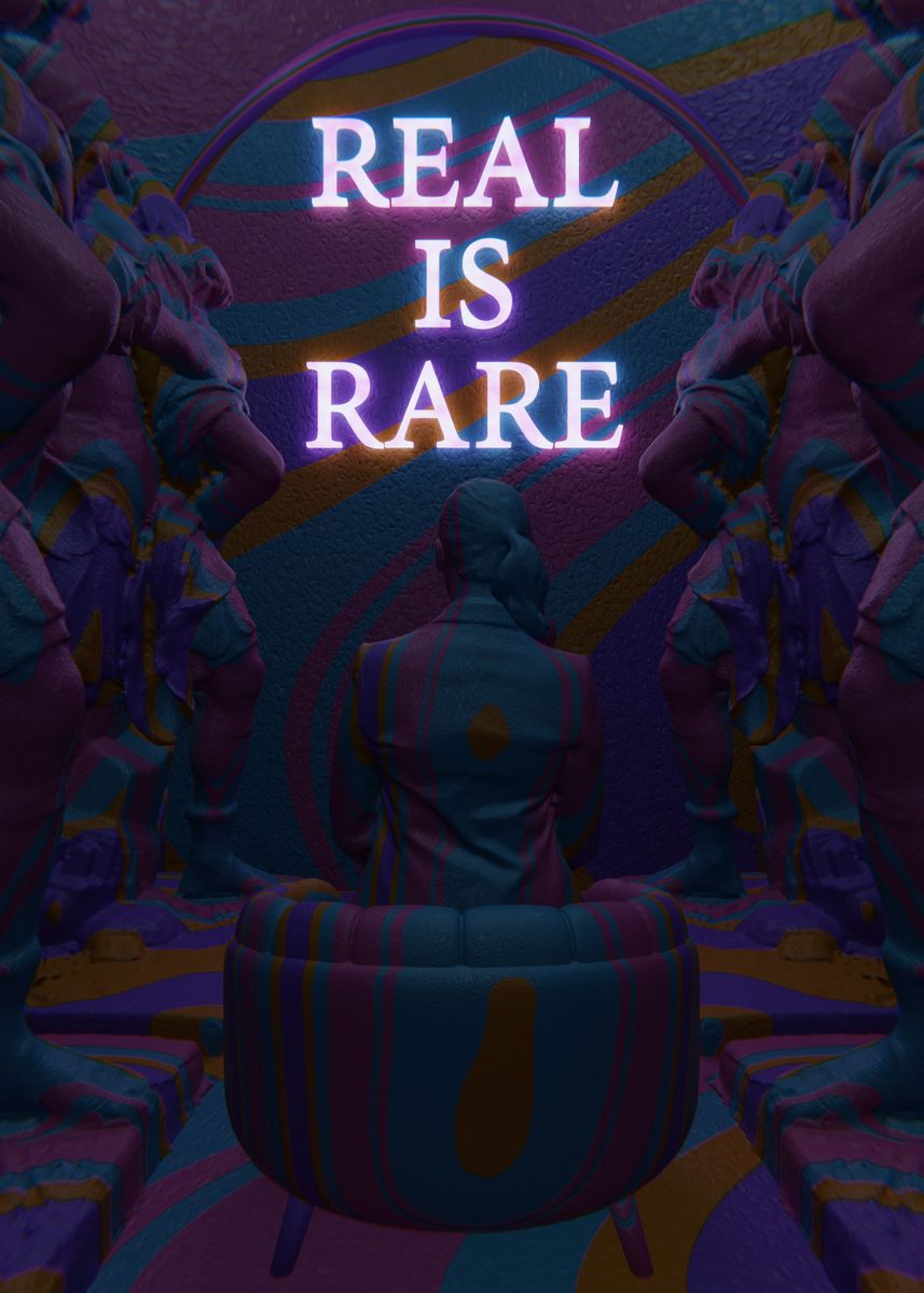 'Real Wave 3D Quote ' Poster, picture, metal print, paint by Irawan ...