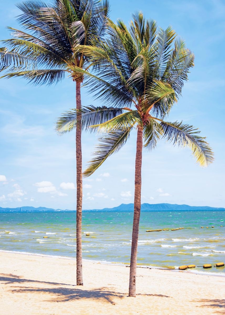 'Tropical Beach' Poster, picture, metal print, paint by Mango Art ...