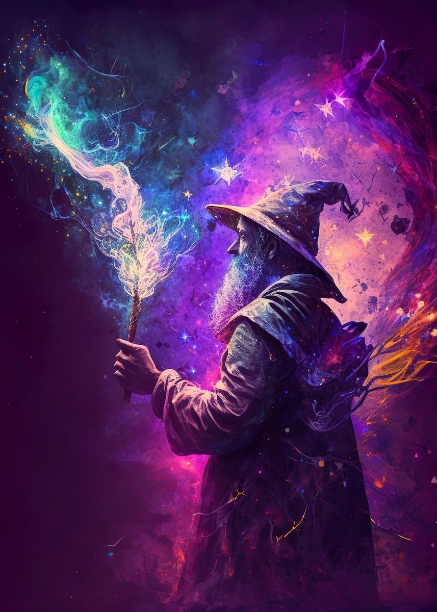 'Magician of Art V2' Poster, picture, metal print, paint by ...