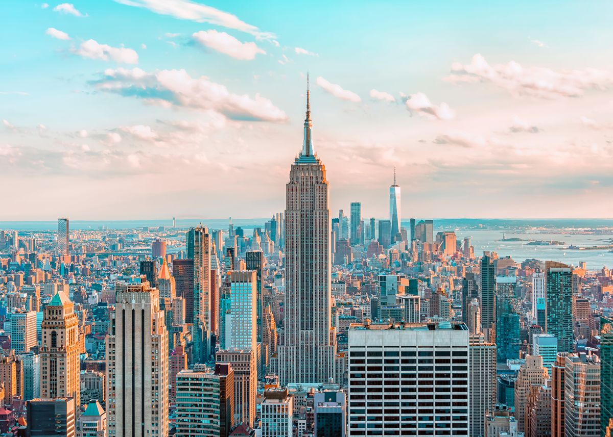 'Manhattan' Poster by Mango Art | Displate