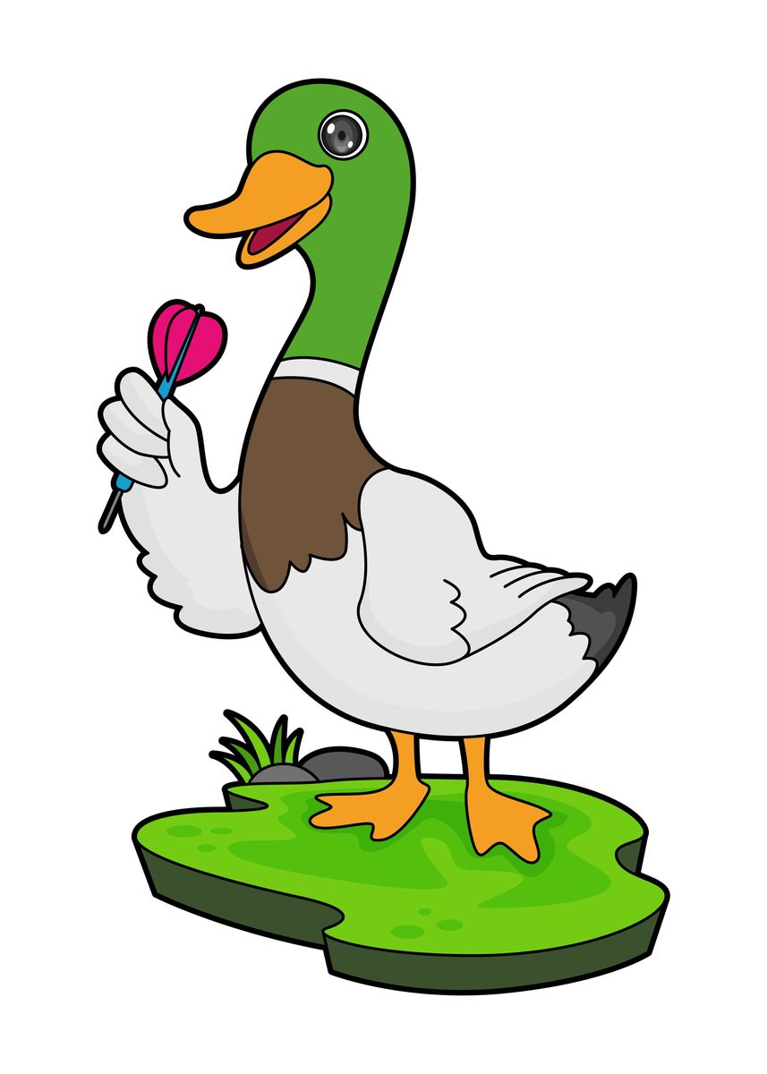 'Duck Darts Dart Sports' Poster, picture, metal print, paint by Markus ...