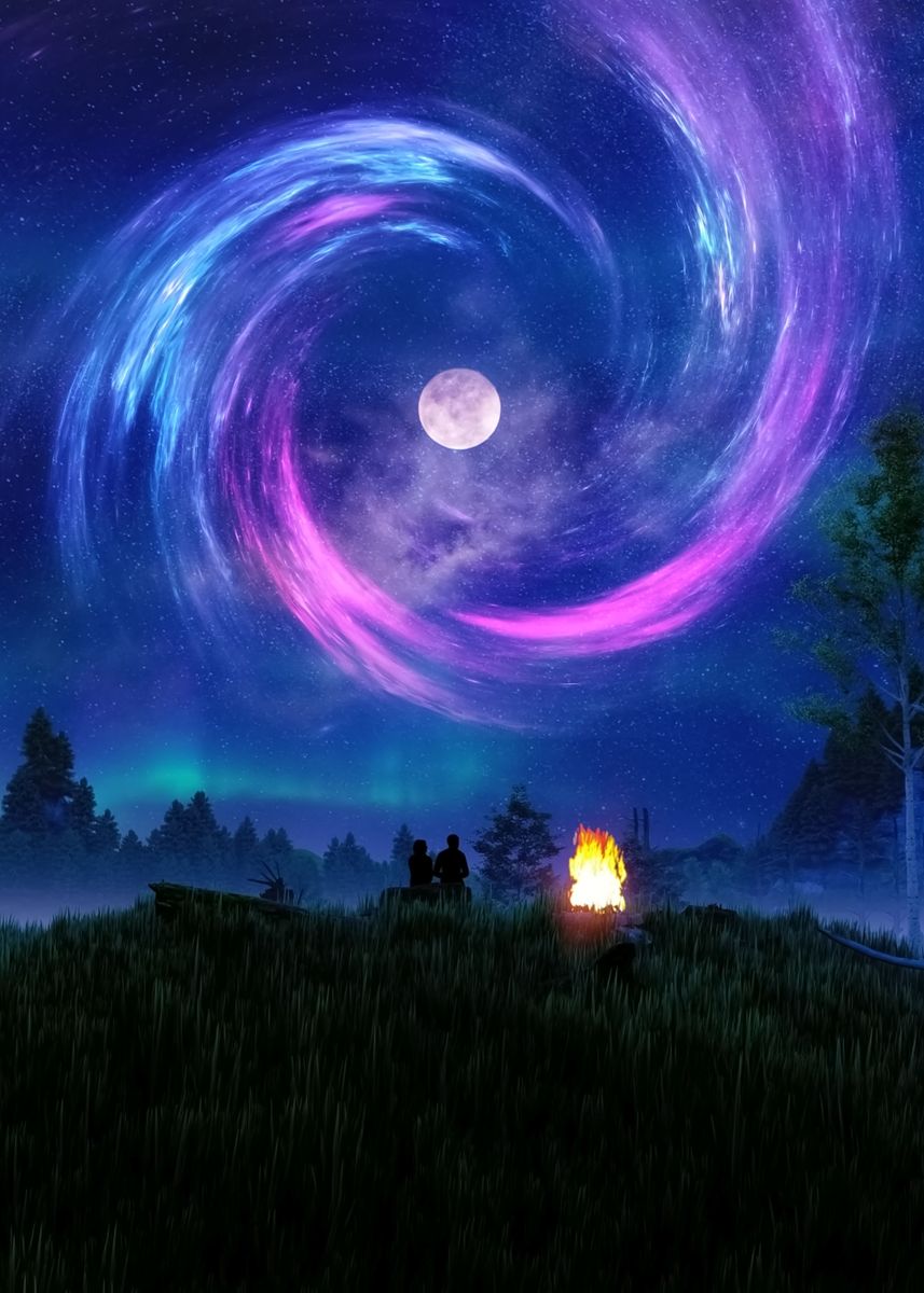 'Luna magic' Poster by Ritvik Takkar | Displate