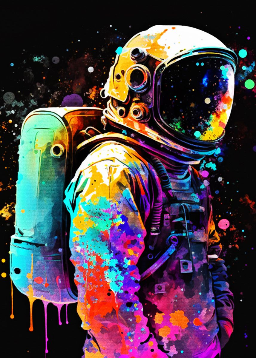 'Colorful of Astronomy' Poster, picture, metal print, paint by Muh Asdar | Displate