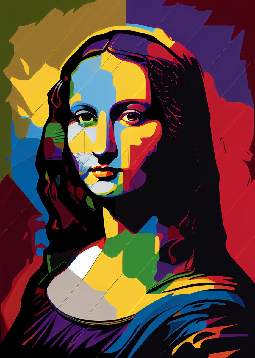 'Mona Lisa Pop art' Poster by Mesh | Displate