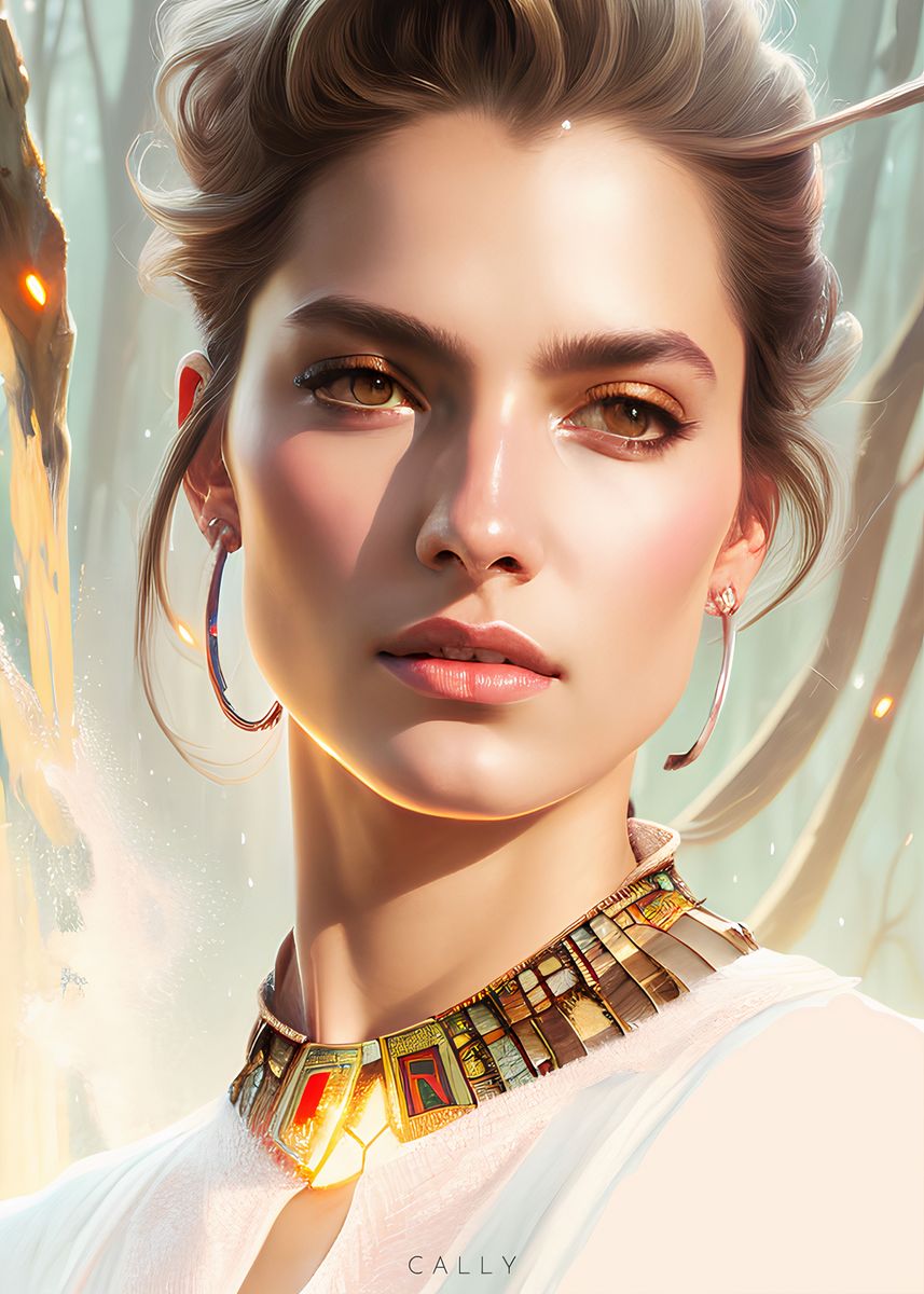 'Portrait of a Goddess' Poster by Cally | Displate