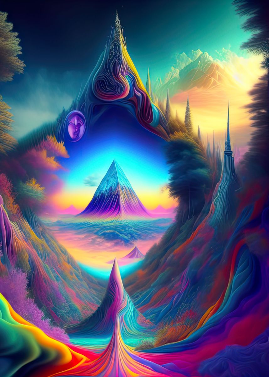 'Outer Realm Portals' Poster by Haru Udu | Displate