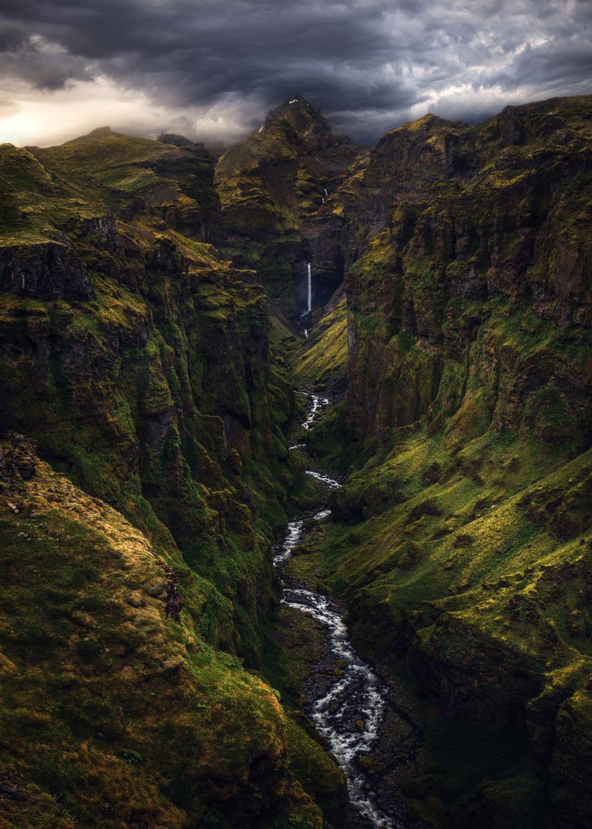 'Dramatic Icelandic Valley' Poster, picture, metal print, paint by ...