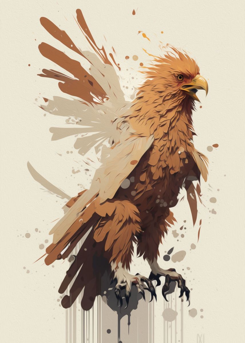 'Griffin' Poster, picture, metal print, paint by Sabiqul Fahmi | Displate