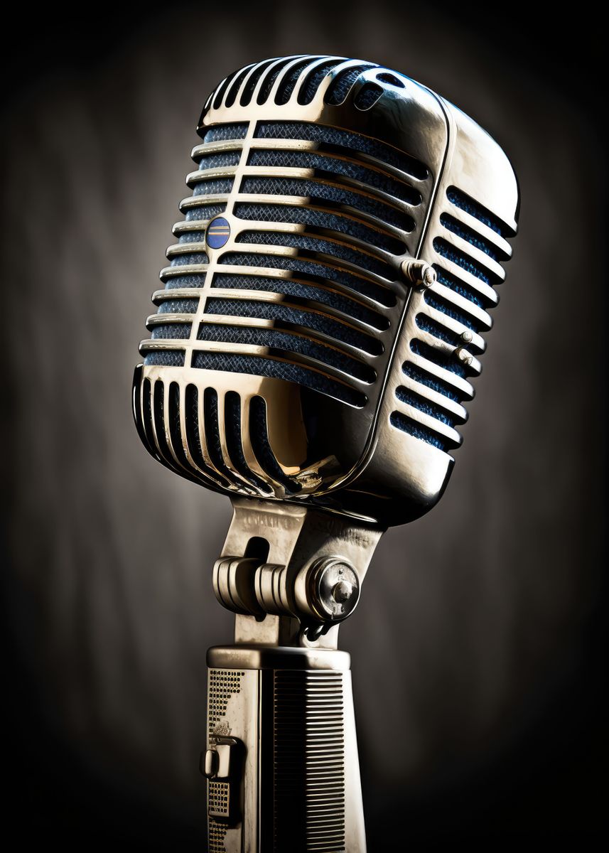 'Music Art Microphone' Poster by Fireabend Designs | Displate