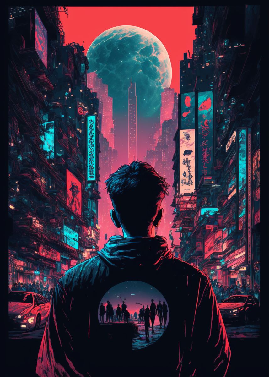 'City Art ' Poster, picture, metal print, paint by Cybronauts | Displate