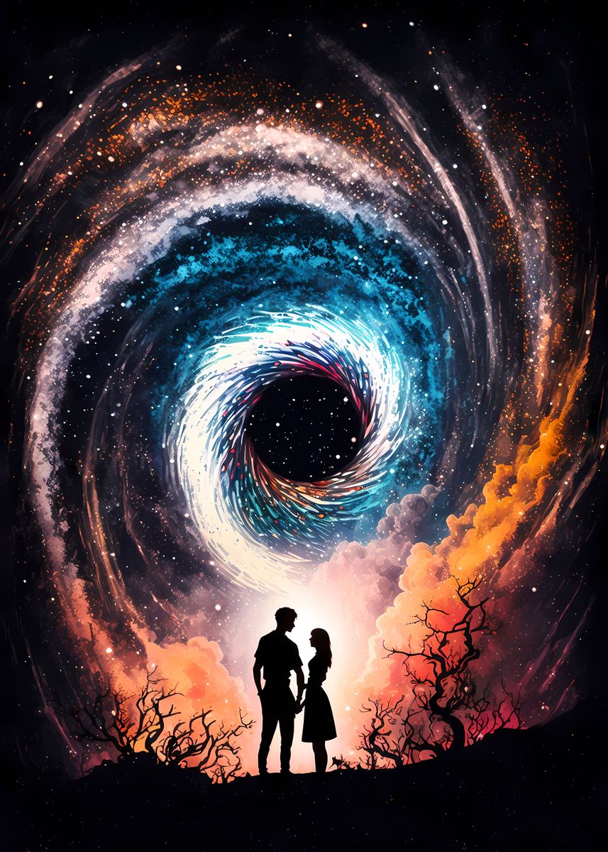 'Galactic Love Story' Poster, picture, metal print, paint by Luong Phat ...