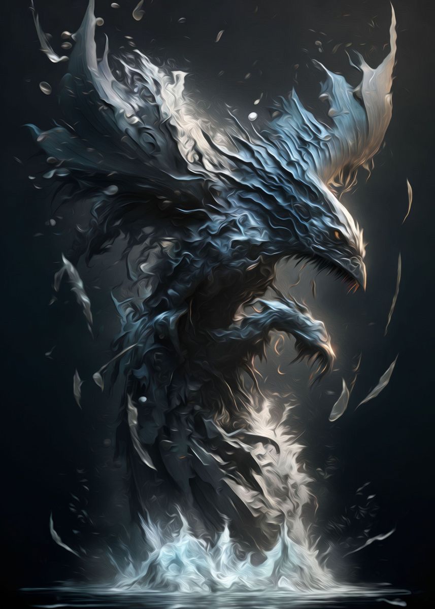 'Typhon' Poster, picture, metal print, paint by Sabiqul Fahmi | Displate