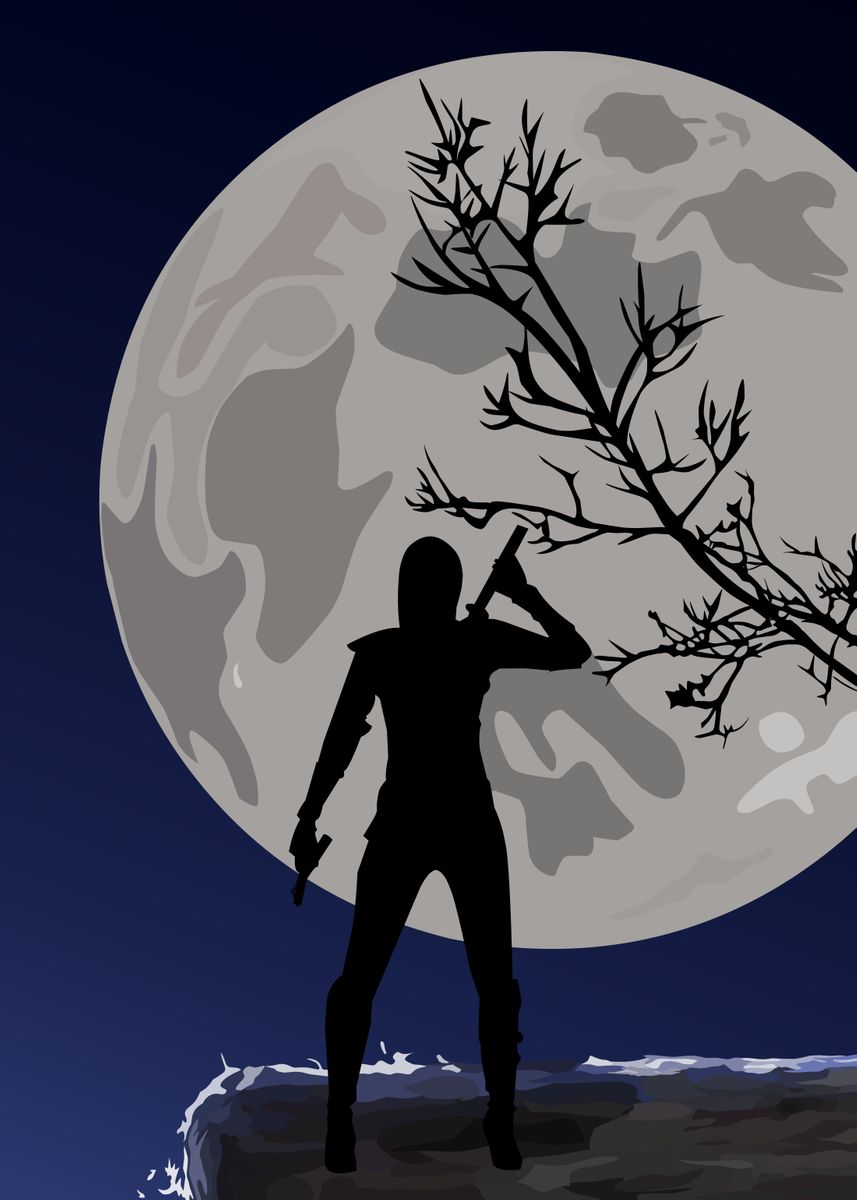 'The shadow of ninja' Poster, picture, metal print, paint by Ihsa ...