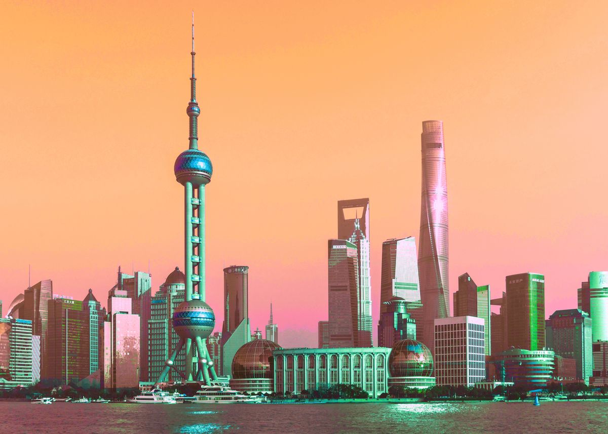 'Shanghai' Poster by Braxxaz | Displate