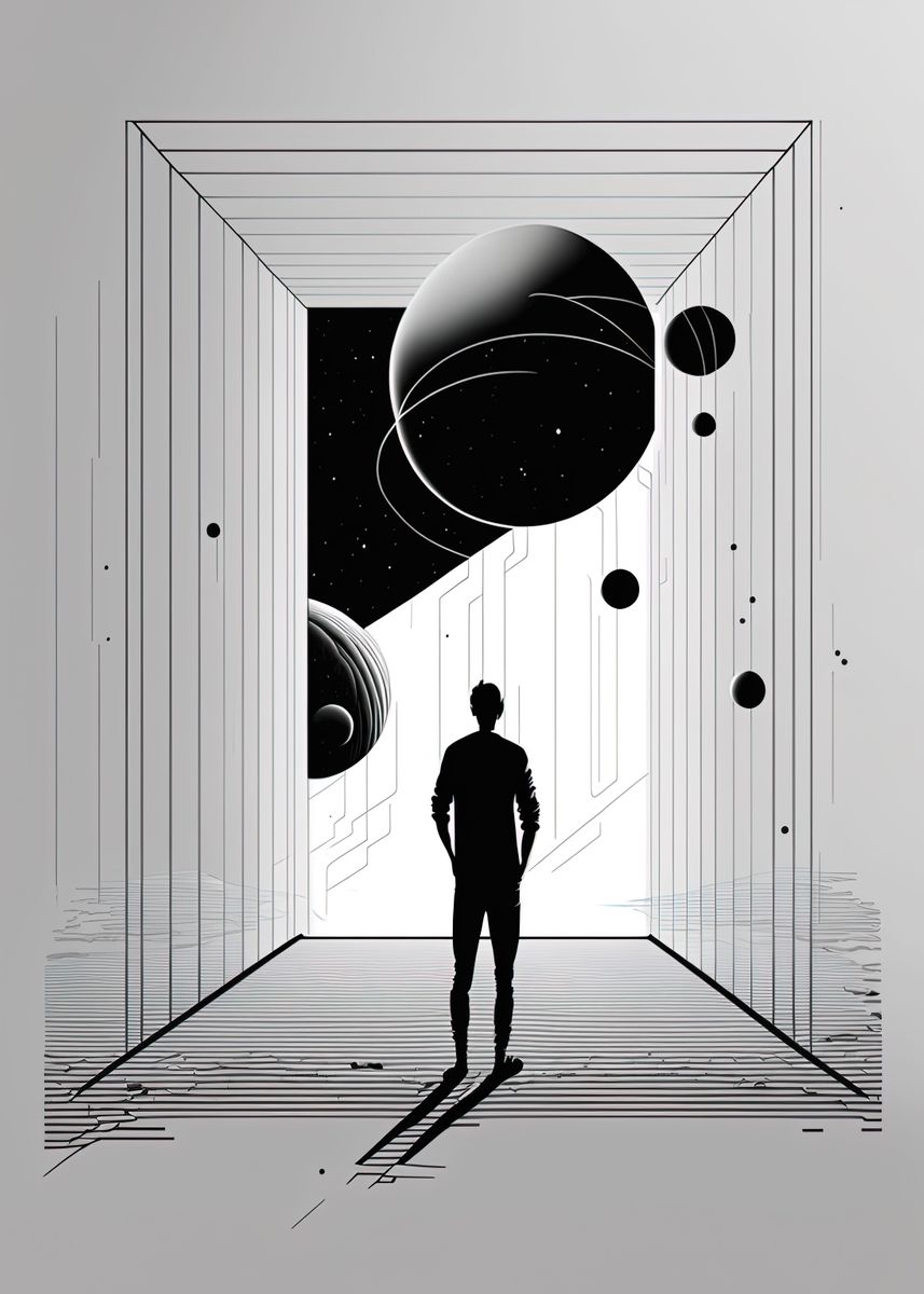 'The Divine Observer' Poster, picture, metal print, paint by Morphic ...