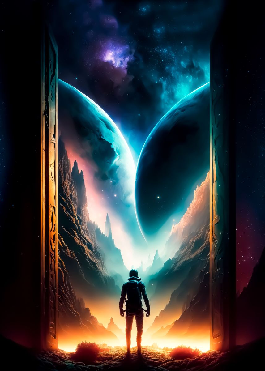 'Doors to Another World' Poster, picture, metal print, paint by James ...