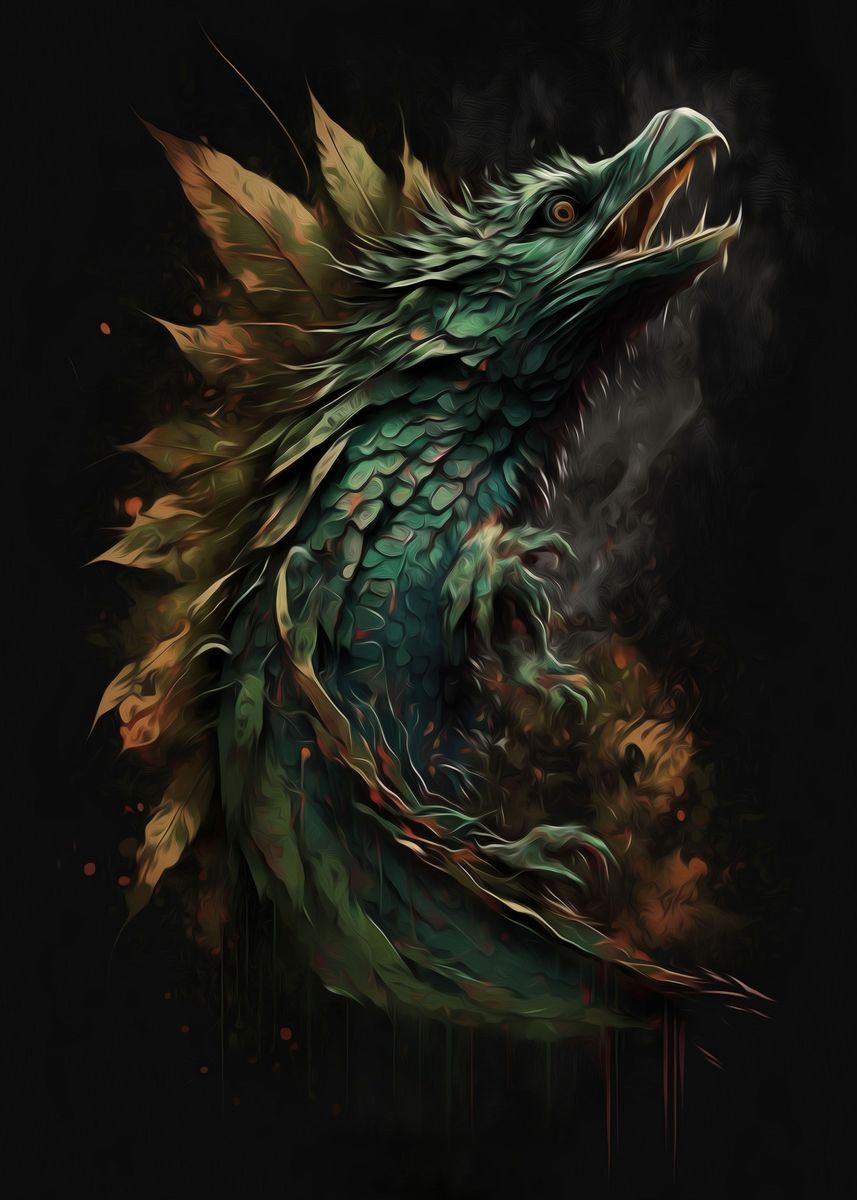 'Basilisk' Poster, picture, metal print, paint by Sabiqul Fahmi | Displate