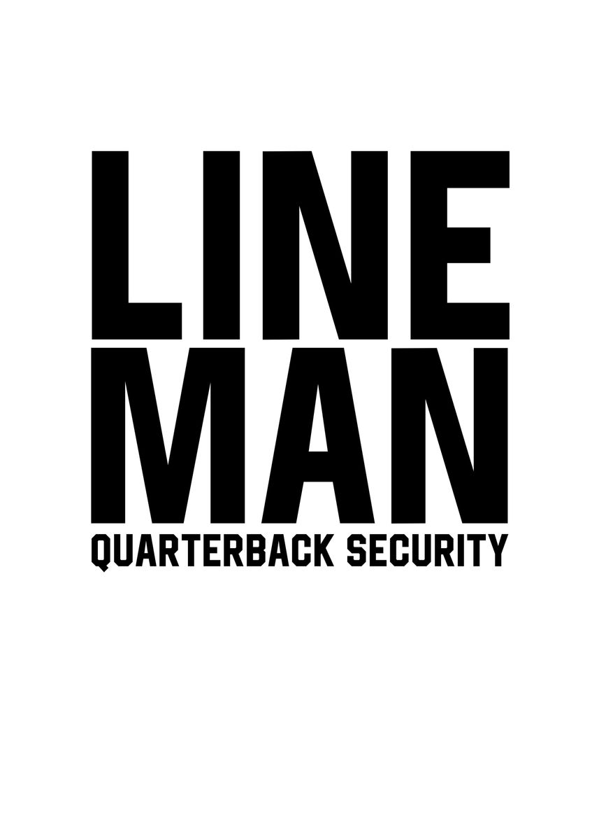 'Lineman Quarterback' Poster, picture, metal print, paint by Francois ...