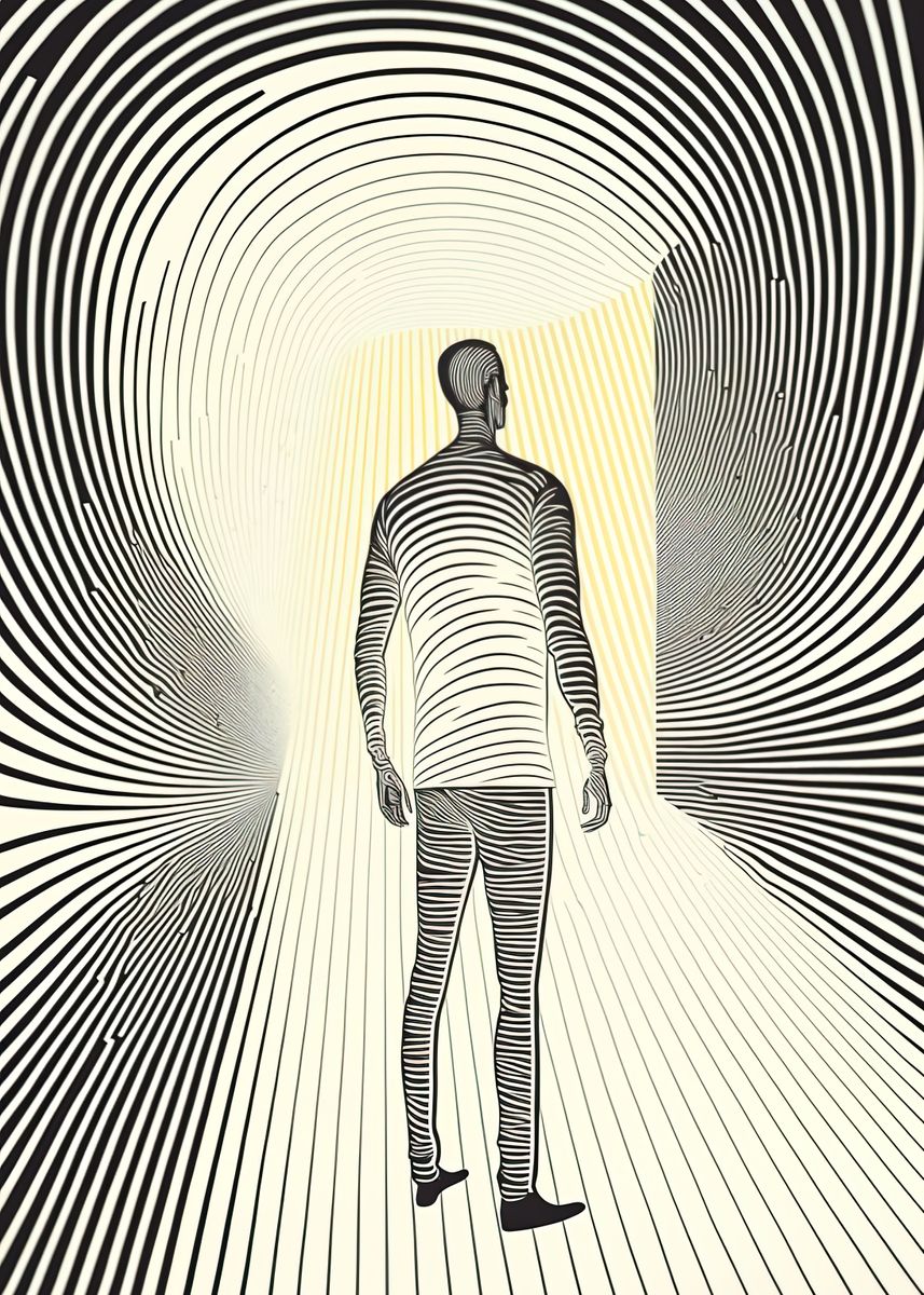 'Stuck Between Realms' Poster, picture, metal print, paint by Morphic ...