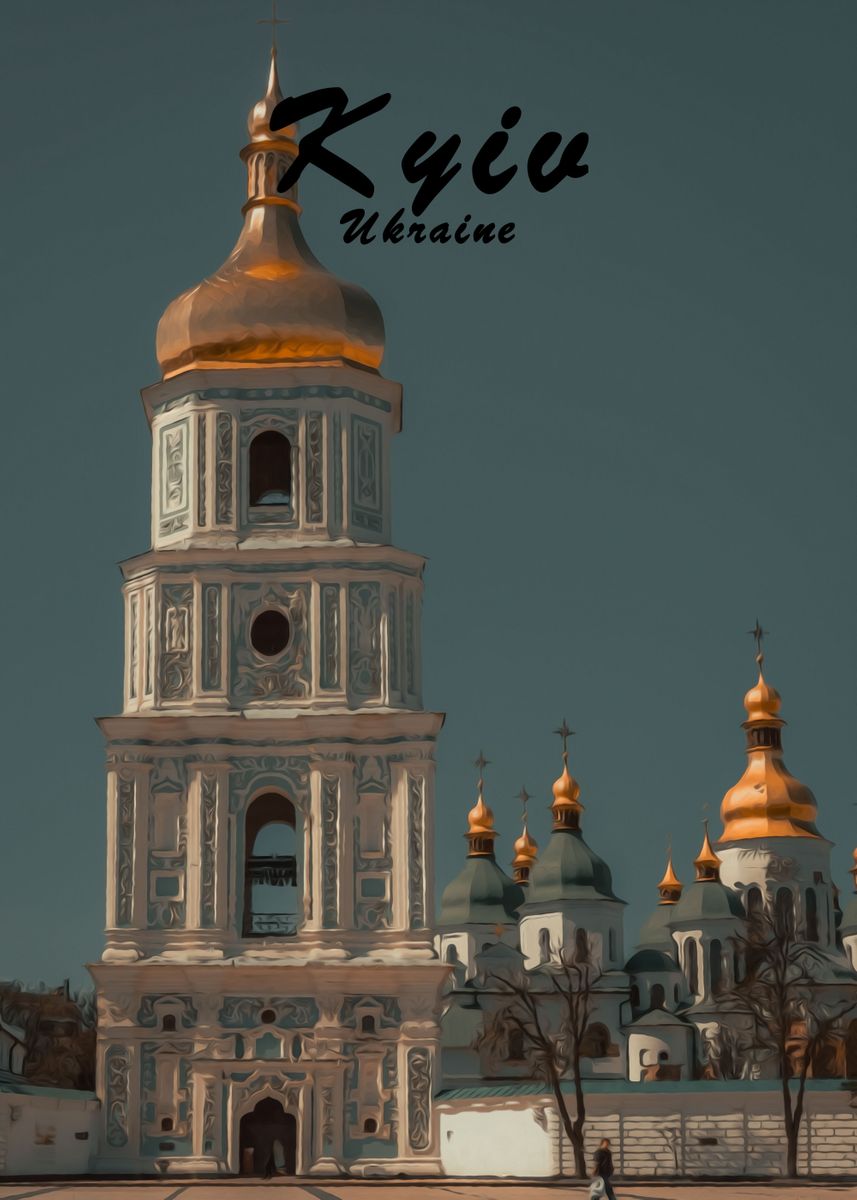 'Kyiv' Poster, picture, metal print, paint by HTomas | Displate