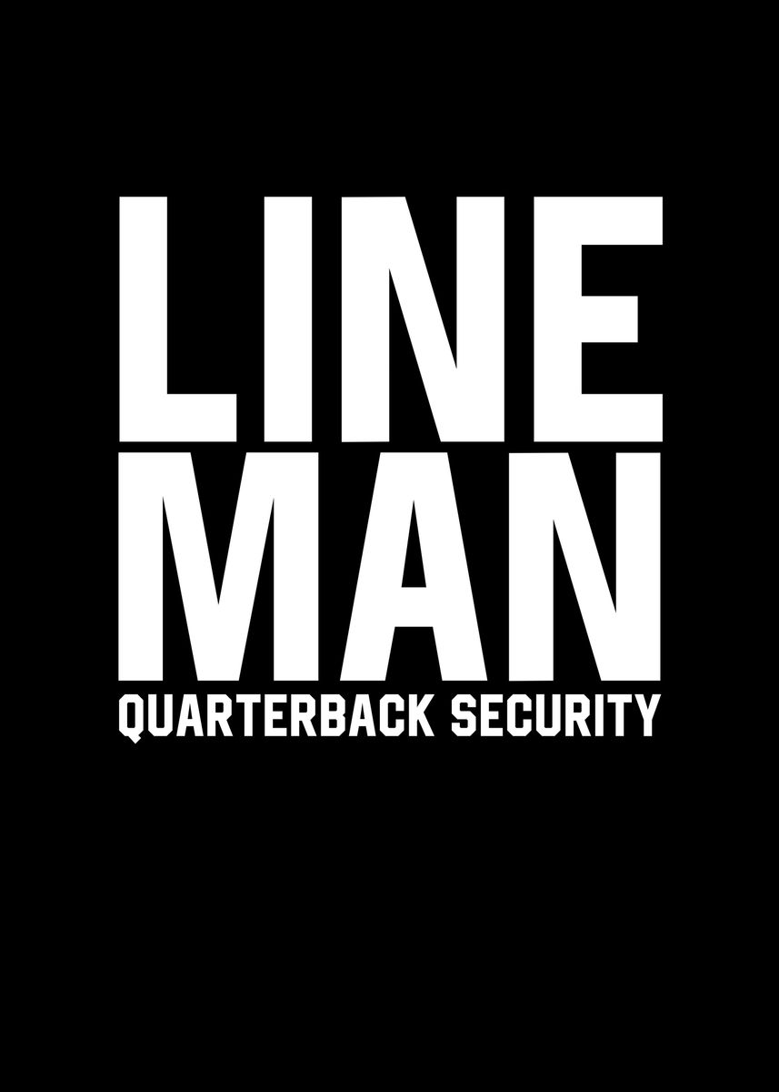 'Lineman Quarterback' Poster, picture, metal print, paint by Francois ...