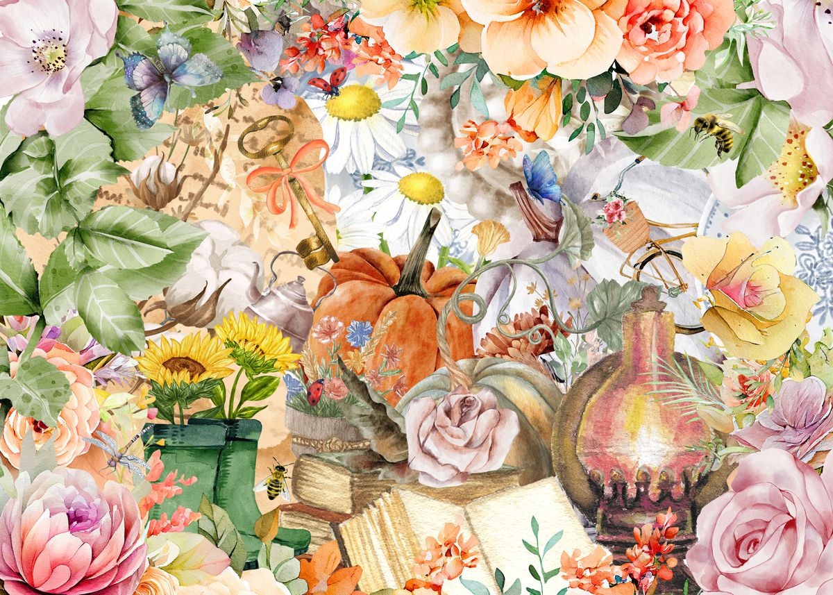 'Cottage Core' Poster by Catriona Crehan | Displate